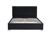 China Horwood Black Velvet Cube Gas Lift Storage Bed Frame for sale