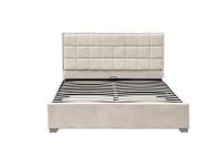 China Horwood Beige Velvet Ottoman Storage Bed Frame  120x200cm 140x200cm 160x200cm 180x200cm for sale