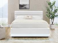 China Lowther White Faxu Leather Ottoman Storage Bed - Single / Double / King Sizes for sale