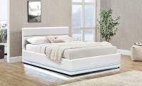 China Lowther White Faxu Leather Ottoman Storage Bed - Single / Double / King Sizes for sale