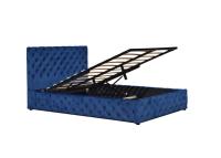 China OEM ODM Platform Upholstered Tufted Twin Bed With Storage for sale