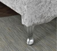 China Luxury Duble Size Tufted Storage Bed Lint Sliver Crystal Button European Style for sale