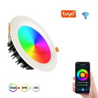 China Zigbee Smart LED Downlights RGBCW 20W-40W 90° Beam Angle with 50,000+ Hour Lifespan for sale