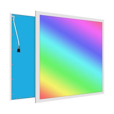 China 40W RGBW RGBCW Smart LED Panel Light 2x4 90lm/W 100-240V Surface Mount with Tuya App Control for sale