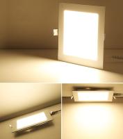 China 6-24W LED Panel Downlight with 50,000-Hour Lifespan and 5-Year Warranty - Round and Square Designs for Commercial Lighting for sale