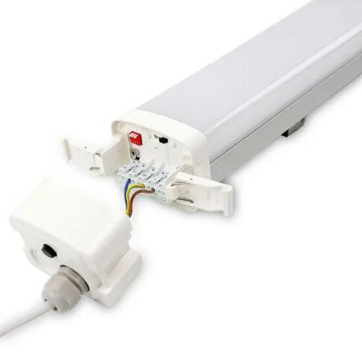 China Industrial LED Triproof Light Fixture 1200mm/1400mm IP65 Rated 50,000hr Lifespan 100-240V AC for sale