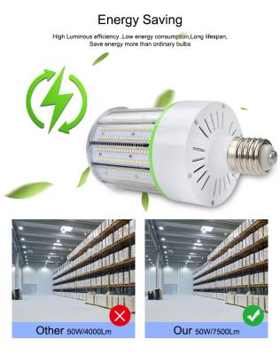 China E27/E40 LED Corn Bulb 20W-100W Aluminum Commercial Lighting with 50,000 Hour Lifespan and 270° Beam Angle for sale