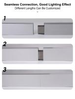 China Aluminum Linkable Linear LED Light Fixture AC100-240V 2000lm 50,000 Hours Lifespan for sale