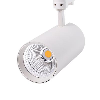 China White LED Track Light Fixtures 2000lm 100-240V with 3000K/4000K/6000K Color Temperature and IP20 Rating for sale