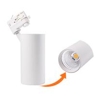 China White LED Track Light Fixtures 2000lm 100-240V with 3000K/4000K/6000K Color Temperature and IP20 Rating for sale