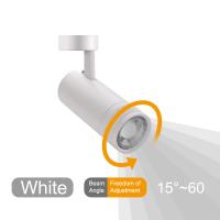 China 15°-60° Zoomable COB LED Track Light Fixture 2000lm 50,000hrs for Commercial Retail Lighting for sale