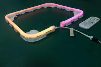 China DC24V SPI RGBW Silicone Neon LED Strip 8x17mm IP67 Side Bend for sale