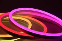 China DC24V SPI RGBW Silicone Neon LED Strip 8x17mm IP67 Side Bend for sale