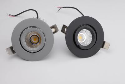 China 12W LED Gimbal Downlight 4 Inch 360 Rotation Recessed Ceiling Light 24 Beam Angle for sale