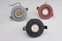 China 12W LED Gimbal Downlight 4 Inch 360 Rotation Recessed Ceiling Light 24 Beam Angle for sale