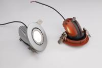 China 12W LED Gimbal Downlight 4 Inch 360 Rotation Recessed Ceiling Light 24 Beam Angle for sale