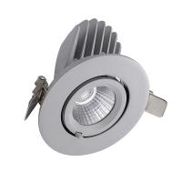 China 12W LED Gimbal Downlight 4 Inch 360 Rotation Recessed Ceiling Light 24 Beam Angle for sale