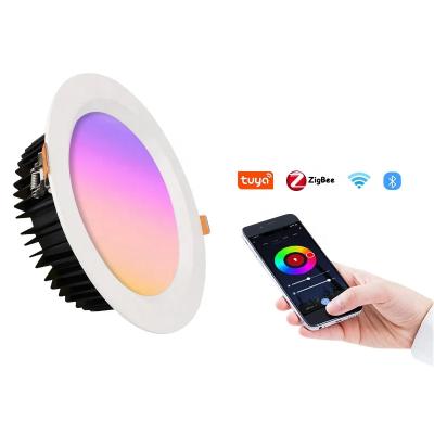 China 12W LED Gimbal Downlight 24° Beam Angle 50000 Hours Aluminum Body Warm White for sale