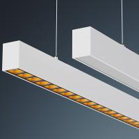 China UGR19 LED Linear Light 36W 60W 4ft 5ft Wireless Control Commercial Pendant Lighting for sale