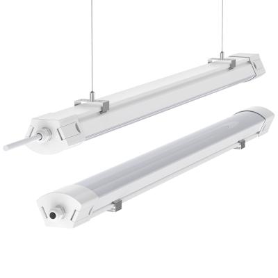 China IP65 Waterproof Triproof LED Batten Light 100000 Hours 195lm/W Dimmable for Commercial Use for sale