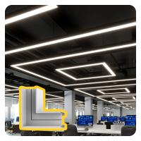 China Seamless Linking LED Linear Light 4ft 5ft UGR<19 12W 20W 24W Aluminum Office Commercial for sale