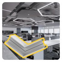 China Seamless Linking LED Linear Light 4ft 5ft UGR<19 12W 20W 24W Aluminum Office Commercial for sale