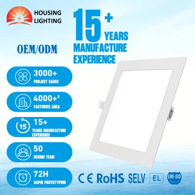 China Dimmable Aluminum Housing LED Panel Light 6W 12W 18W 24W 50000 Hours Lifespan for sale