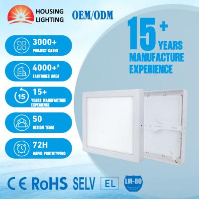 China 22W Surface Mounted LED Panel Light 225mm 300mm Dimmable CCT Aluminum Housing 50000 Hours for sale
