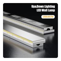 China Adjustable Color Temperature LED Linear Wall Light 2700K-6000K Aluminum Modern Design for sale