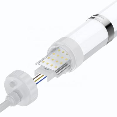 China Custom IP65 Waterproof LED Tri Proof Light Tube 50,000 Hours Dimmable Industrial for sale
