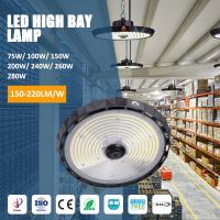 China 120 Degree Reflector UFO LED High Bay Light 220lm/W IP65 App Remote Control for sale