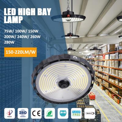 China 120 Degree Reflector UFO LED High Bay Light 220lm/W IP65 App Remote Control for sale