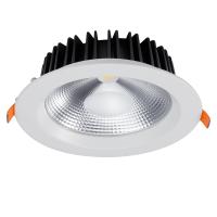 China 9W COB LED Recessed Downlight Aluminum Heatsink Tempered Glass 5 Year Warranty Commercial Lighting for sale