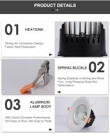 China Custom 20W 30W 40W 3CCT LED Smart Downlight with 5-Year Warranty for Commercial Use for sale