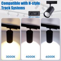 China Adjustable Color Temperature LED Track Light 2700K-6500K 50,000 Hours Lifespan 5-Year Warranty for sale