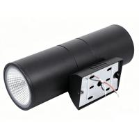 China Modern Black Grey Outdoor LED Wall Light IP55 Waterproof DALI Dimmable 6W Adjustable Beam Angle 24-60 Degree for sale