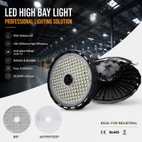China IP65 Waterproof UFO LED High Bay Light with Honeycomb Anti-Glare Cover and 220lm/W High Lumen Efficiency for sale