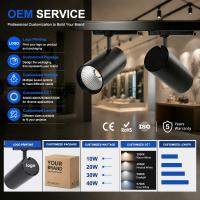 China 2700K-6500K Adjustable Color Temperature LED Track Light 50,000 Hours 5-Year Warranty for sale