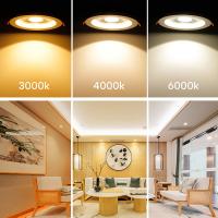 China Aluminum LED Integrated Downlight 6W-24W with 60° Beam Angle and 50,000+ Hour Lifespan for sale