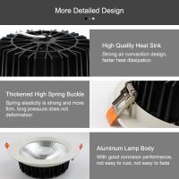 China Aluminum LED Integrated Downlight 6W-24W with 60° Beam Angle and 50,000+ Hour Lifespan for sale