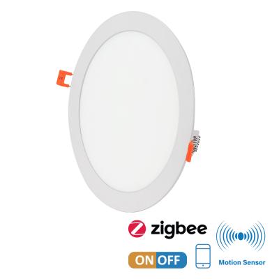 China 12W Aluminum Frame Recessed LED Panel Light 4000 Lumens CCT 3000K-6000K for Supermarkets for sale
