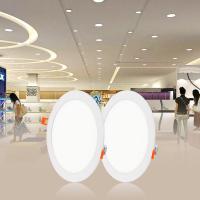 China 12W Aluminum Frame Recessed LED Panel Light 4000 Lumens CCT 3000K-6000K for Supermarkets for sale