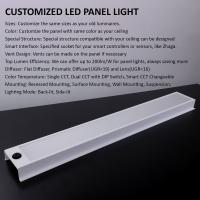 China Aluminum LED Flat Panel Lights 3000K-6000K 50,000hrs AC100-240V Indoor Ceiling Lighting for sale