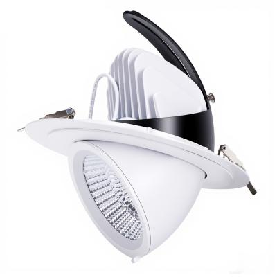 China Commercial LED Gimbal Downlight 8W-36W with 360° Rotation, 90° Tilt, and 2700K-6500K Color Temperature for sale