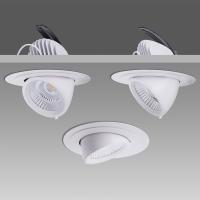 China Commercial LED Gimbal Downlight 8W-36W with 360° Rotation, 90° Tilt, and 2700K-6500K Color Temperature for sale