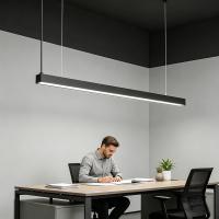 China Dimmable LED Linear Light Fixture with 85° Beam Angle, 50,000 Hours Lifespan, and Multiple Dimming Options for sale