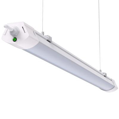 China IP65 Waterproof Emergency Backup LED Tri Proof Light 195lm/W Lumen Efficiency LED Vapor Tight Light for Industrial Linear Lighting for sale