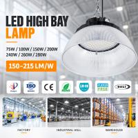 China 200W Honeycomb Lens Low Glare UFO LED High Bay Light Industrial LED High Bay Fixture for Commercial Lighting for sale