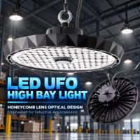 China OEM ODM 200W UFO LED High Bay Light IP65 Honeycomb Lens Industrial Luminaire for sale