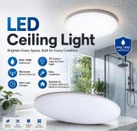 China Slim Lightweight PC Cover LED Ceiling Light, IP65 Waterproof, Modern Surface Mounted Lighting for sale
